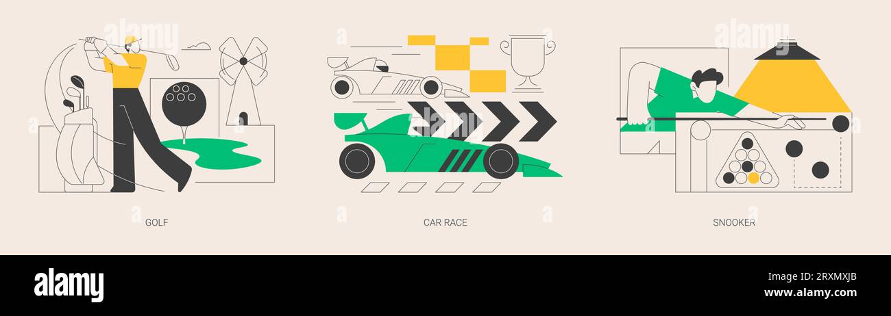 Professional sport abstract concept vector illustrations Stock Vector ...