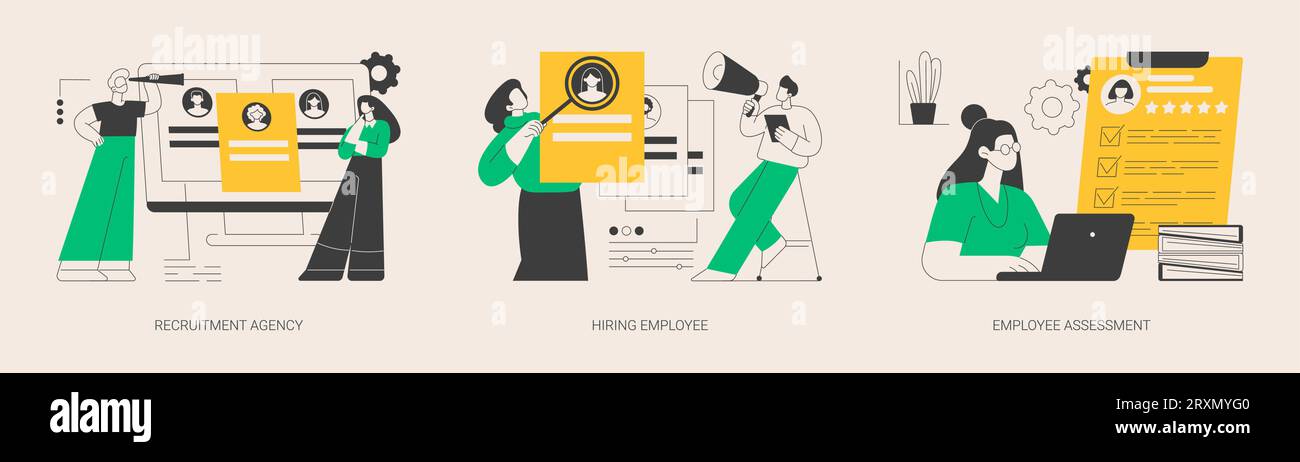 Human resources abstract concept vector illustrations Stock Vector ...