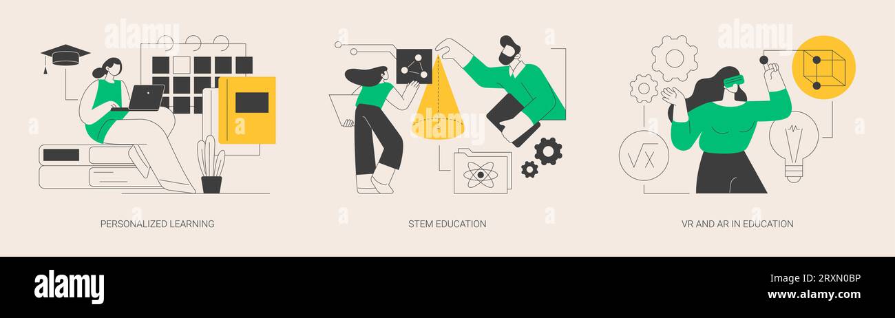 Modern learning abstract concept vector illustrations Stock Vector ... Modern learning abstract concept vector illustrations Stock Vector ...