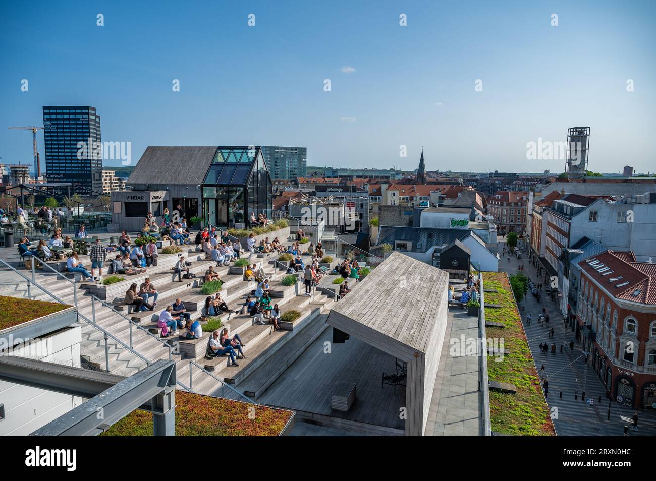 Salling ROOFTOP at Aarhus, Denmark during great weather and daylight ...