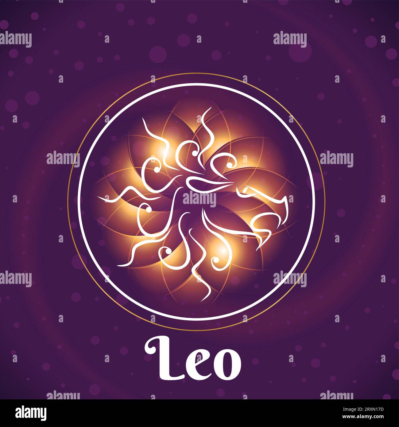 Our lady in the zodiac Stock Vector Images - Alamy