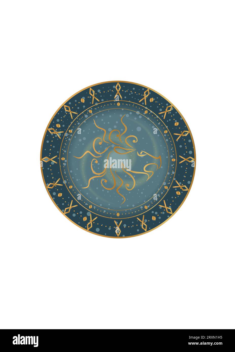 Our lady in the zodiac Stock Vector Images - Alamy