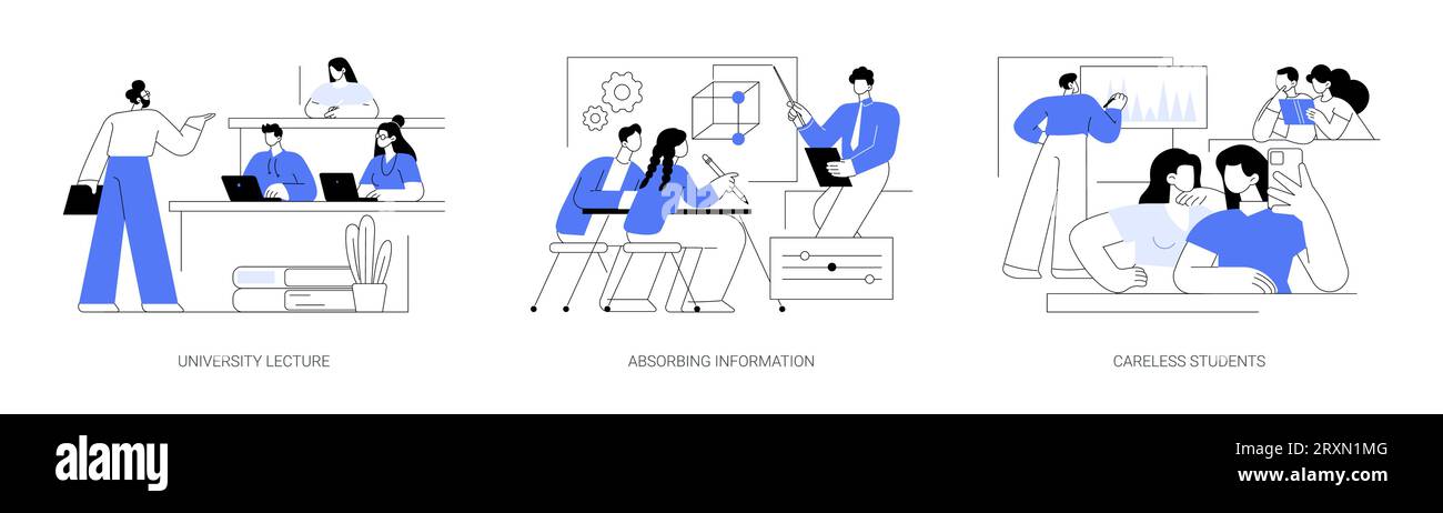 Absorbing knowledge Stock Vector Images - Alamy