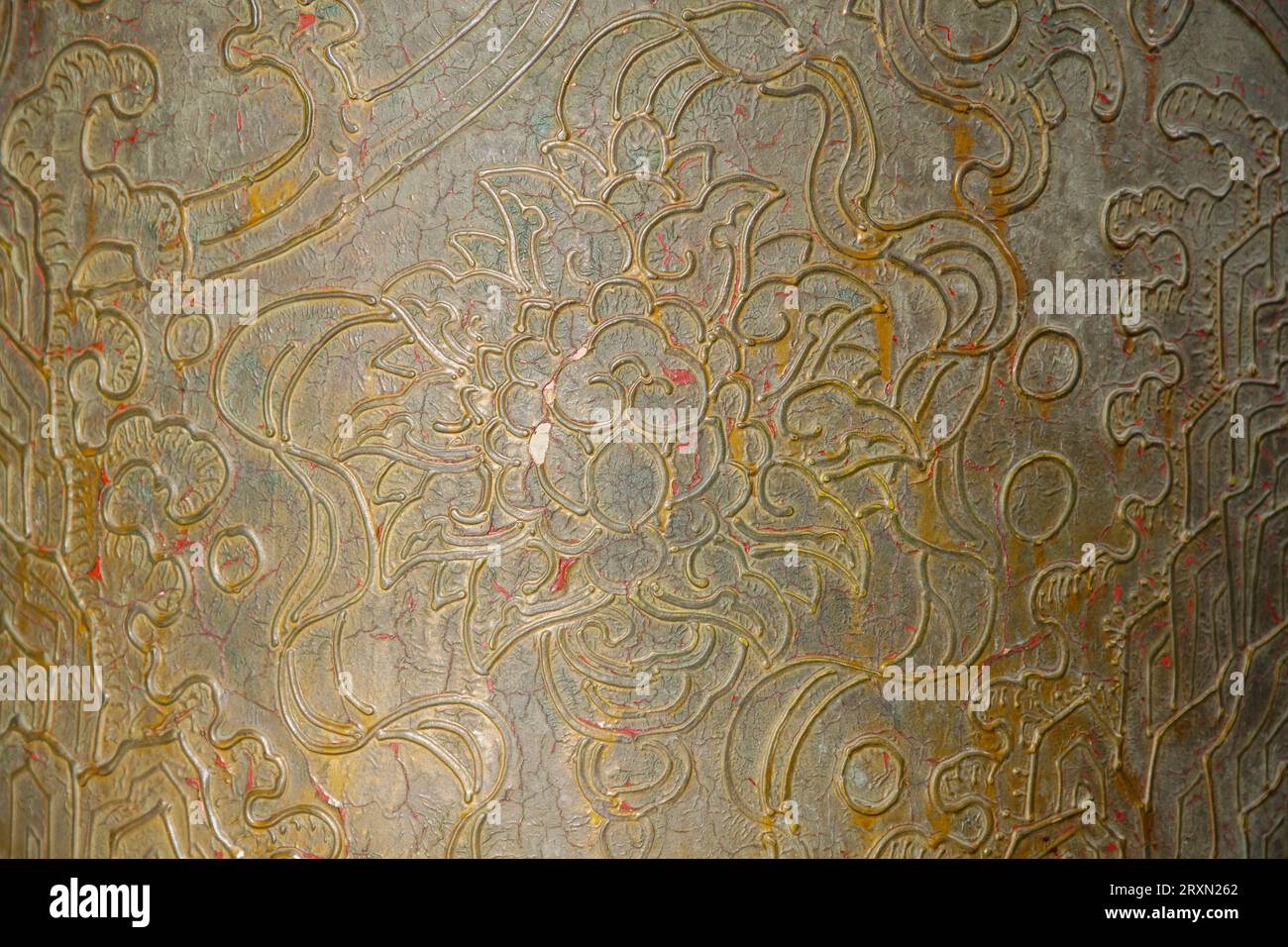 Exquisite column texture structure in the Eastern Tombs of the Qing ...