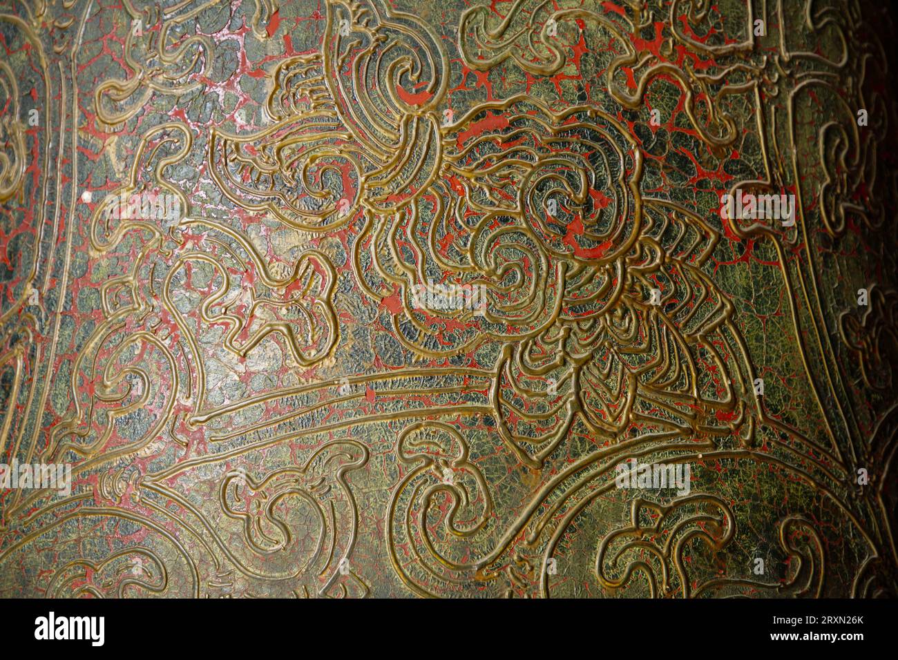 Exquisite column texture structure in the Eastern Tombs of the Qing ...