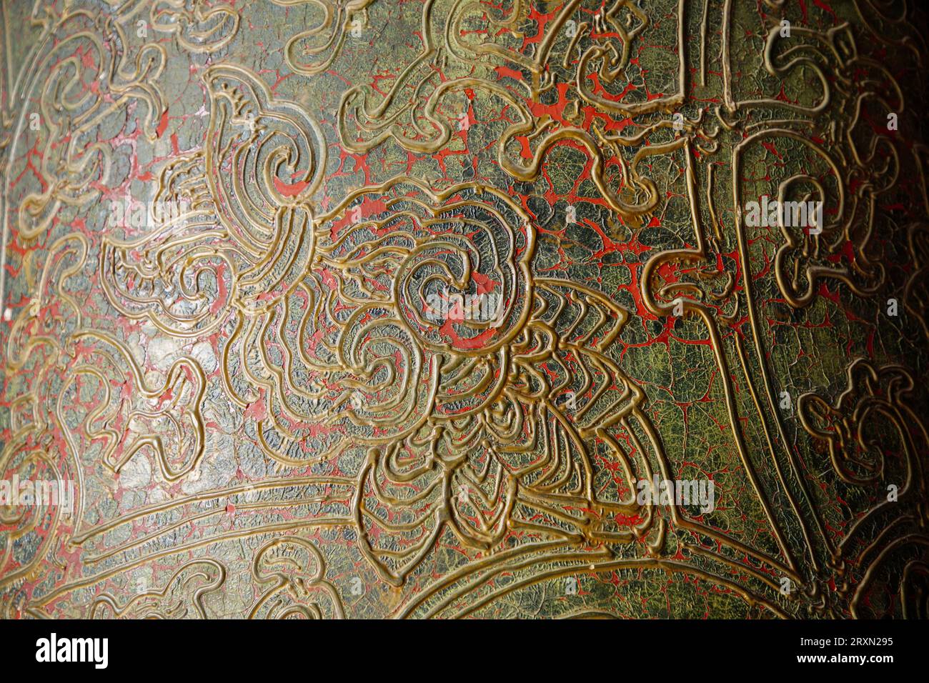 Exquisite column texture structure in the Eastern Tombs of the Qing ...