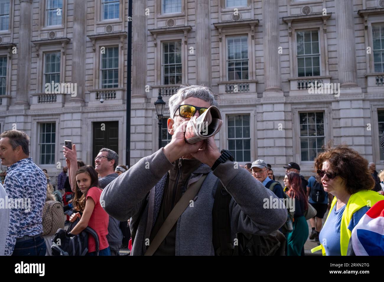 Thousands take part in World Freedom Day Rally in Central London Stock ...