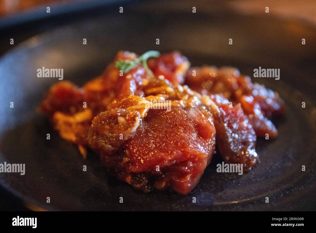 Grilling beef pork japanese yakiniku hi-res stock photography and ...