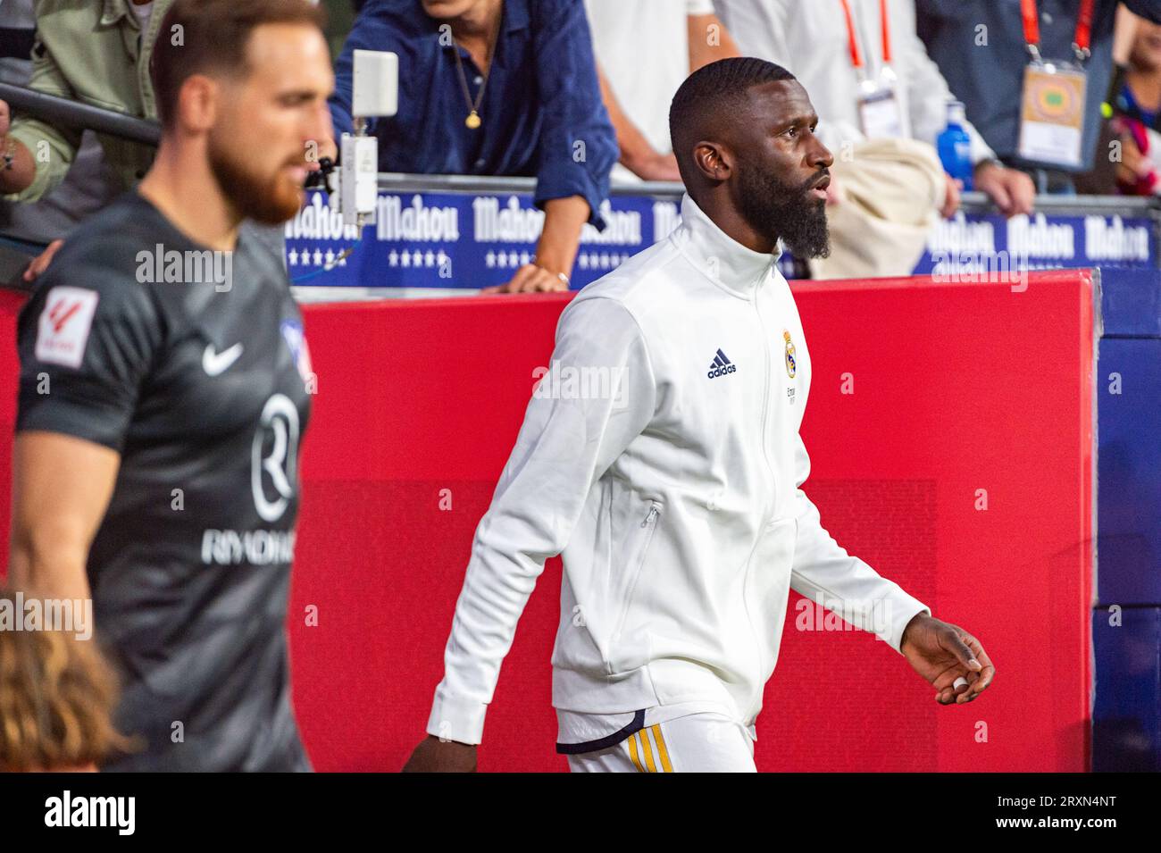 Antonio Rudiger of Real Madrid seen during the LALIGA EA SPORTS 2023/24 ...