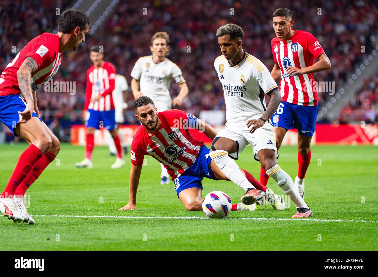 Rodrygo Silva de Goes of Real Madrid seen in action during the LALIGA ...