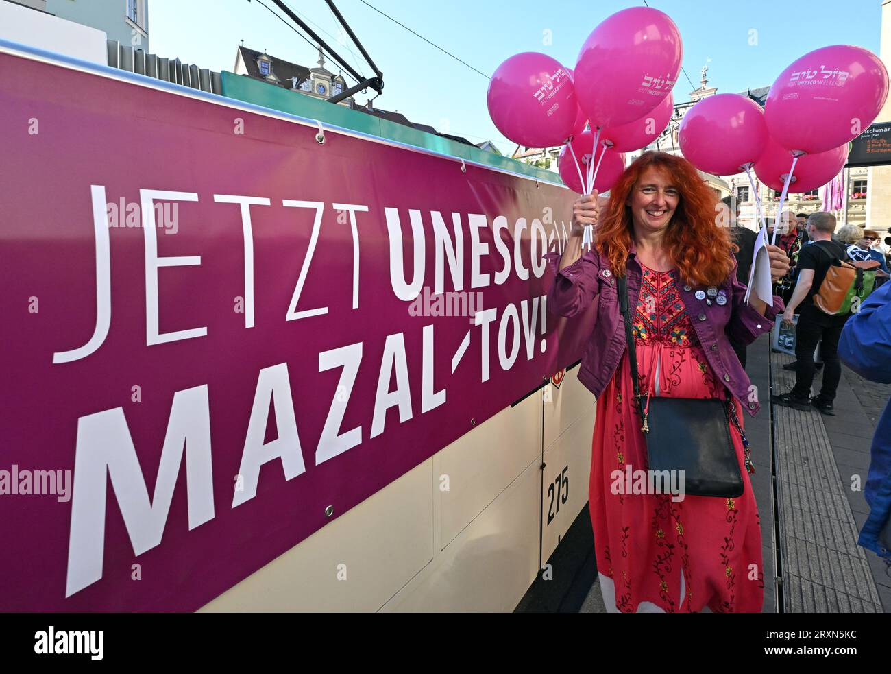 Erfurt, Germany. 26th Sep, 2023. Maria Stürzebecher, Erfurt's UNESCO ...
