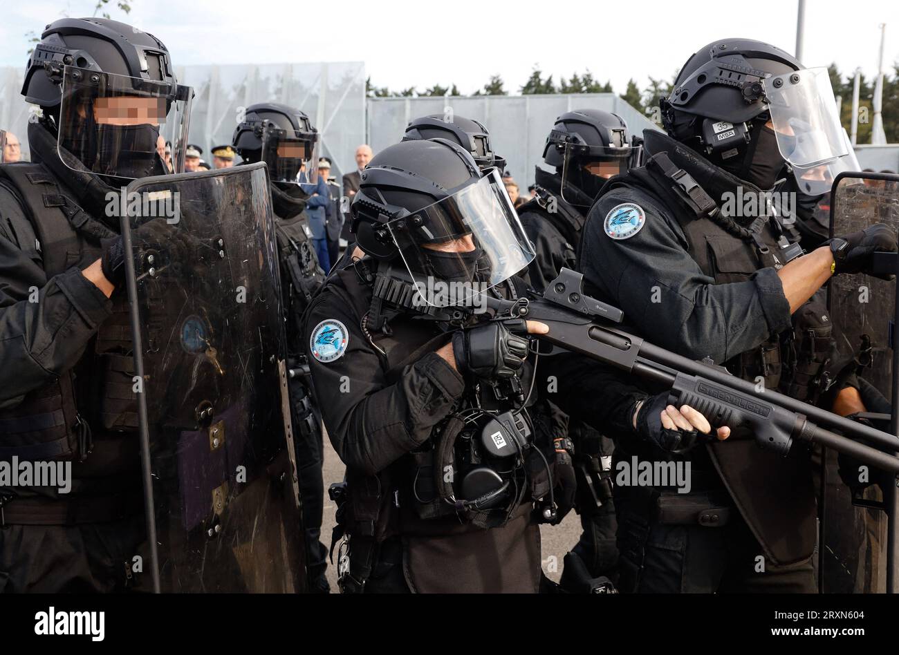 Fleury Merogis, France. 26th Sep, 2023. ERIS prison officer during ...