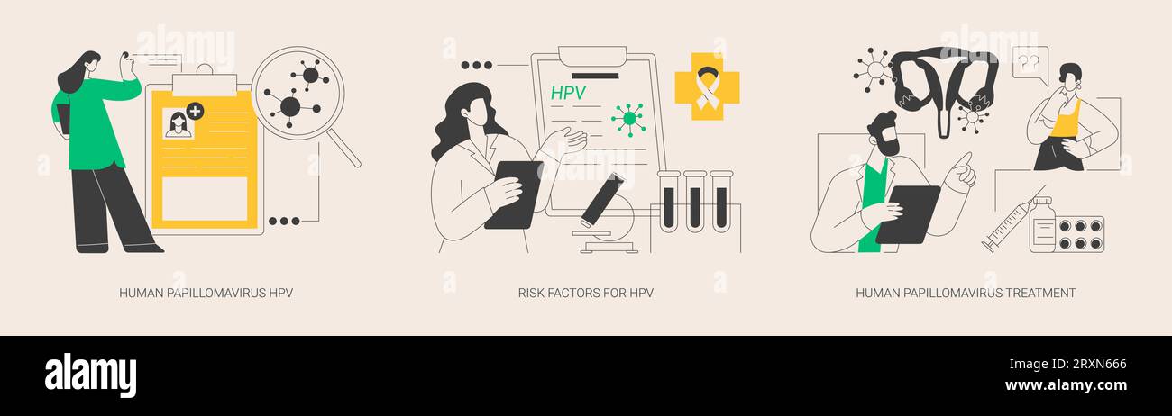 HPV infection abstract concept vector illustrations Stock Vector Image ...