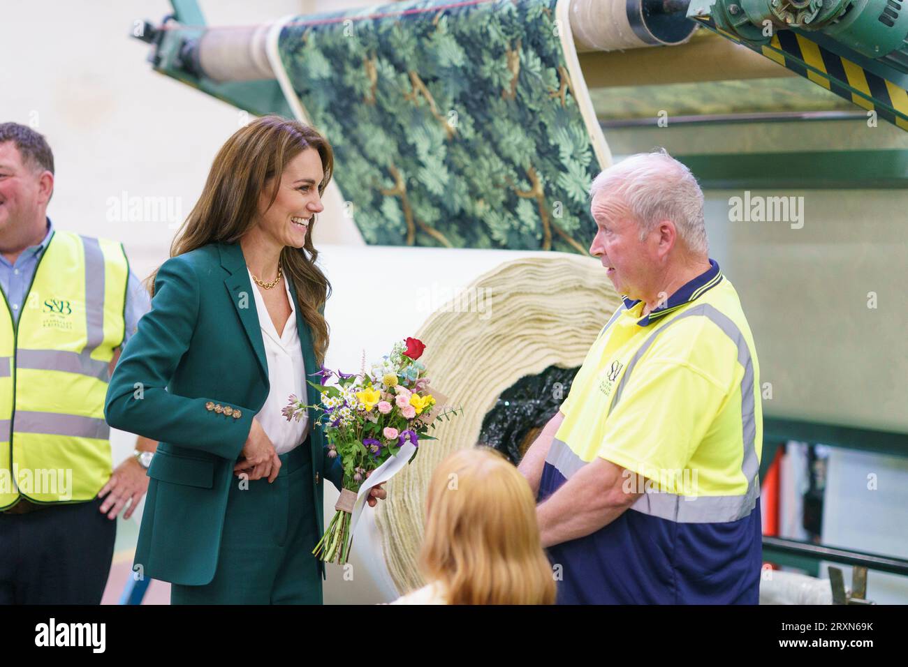 The Princess of Wales meets Peter Ellison, who has worked at Standfast ...