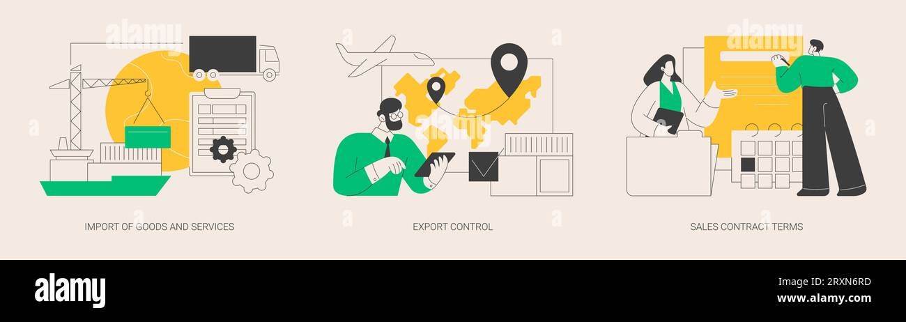 International sales abstract concept vector illustrations Stock Vector ...