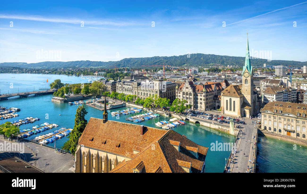 Cityscape and lake zurich hi-res stock photography and images - Alamy