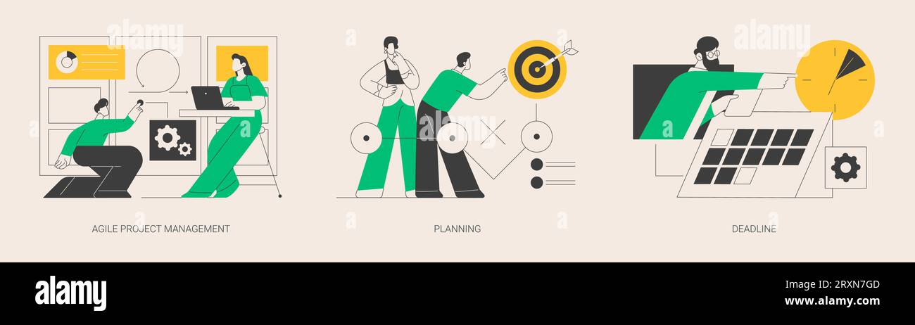 IT project delivery abstract concept vector illustrations Stock Vector ...