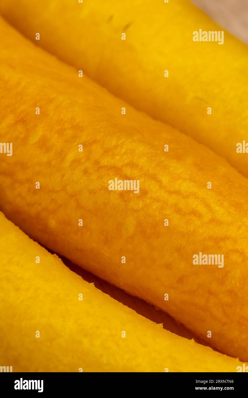 Pieces of sliced peeled carrots are yellow, unusual yellow carrots are ...