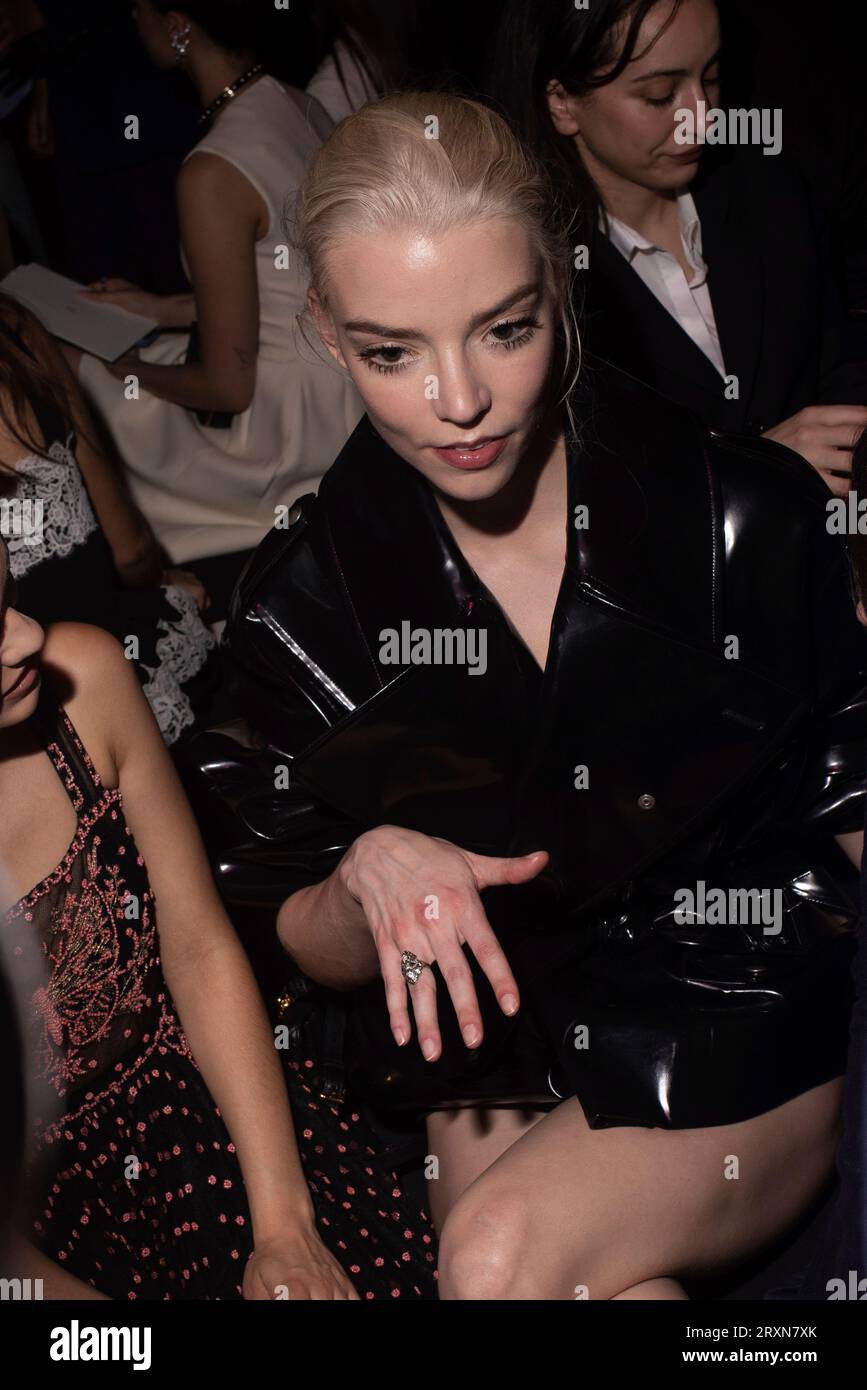Anya Taylor-Joy attends the Christian Dior Spring/Summer 2024 ...