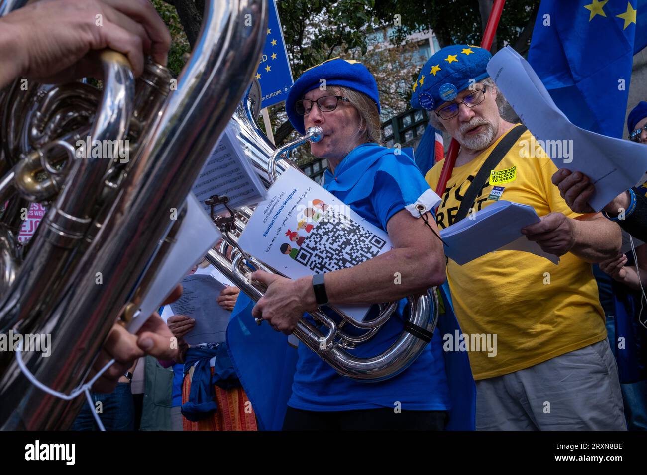 National Re-Join March, London 23rd September 2023 Stock Photo - Alamy