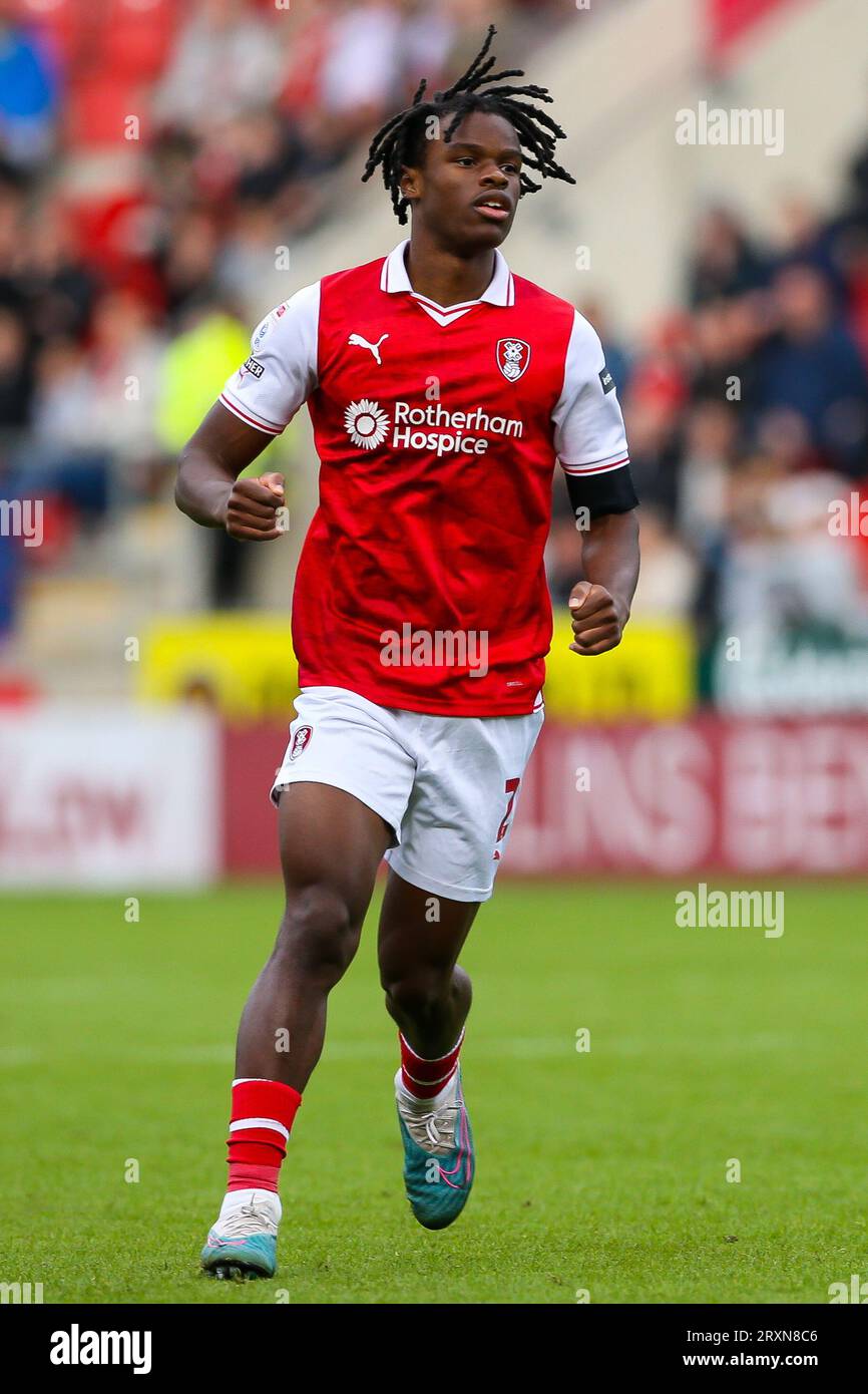 Rotherham United's Dexter Lembikisa during the Sky Bet Championship ...