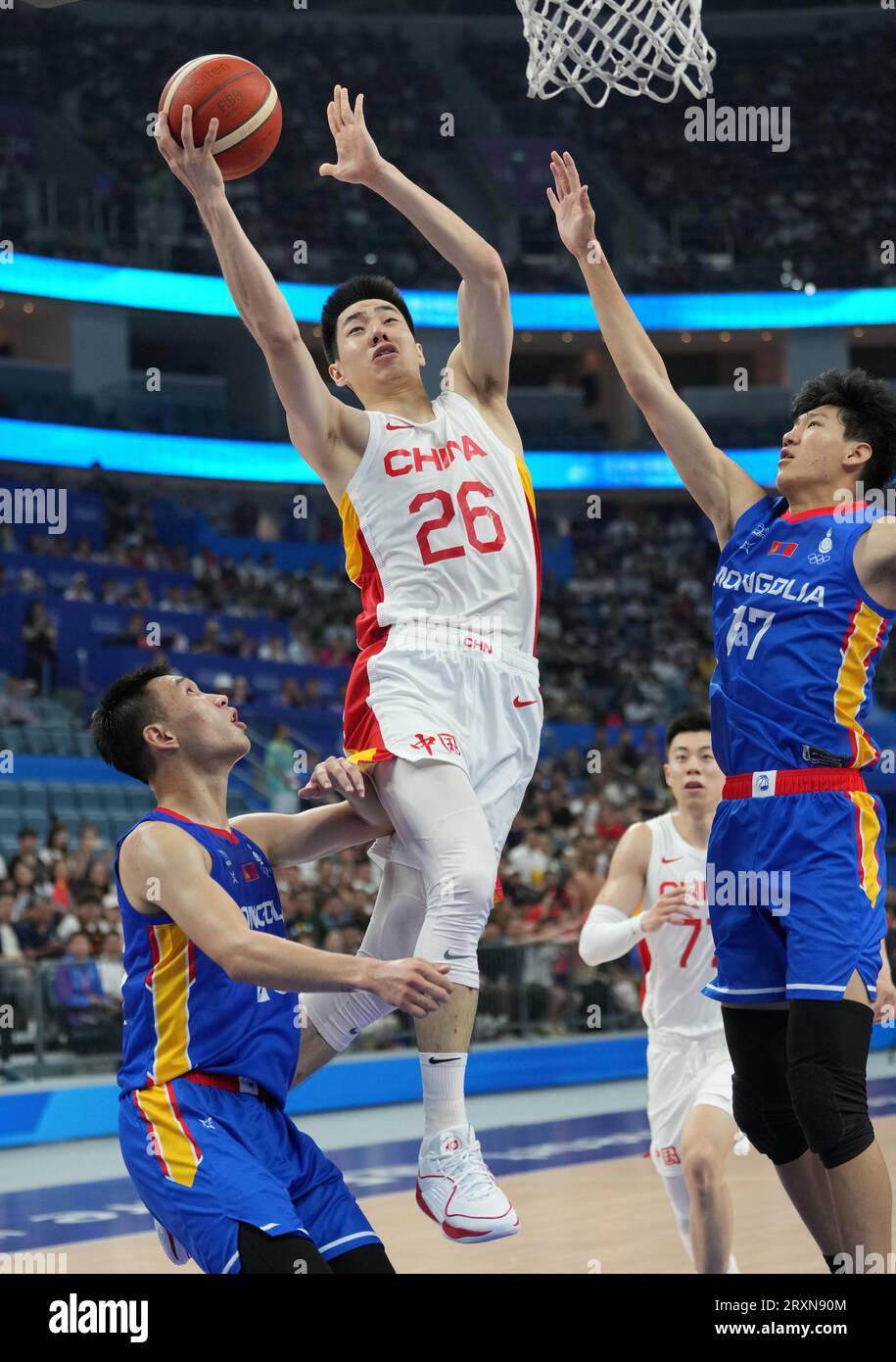 Hangzhou, China's Zhejiang Province. 26th Sep, 2023. Zhu Junlong (2nd ...