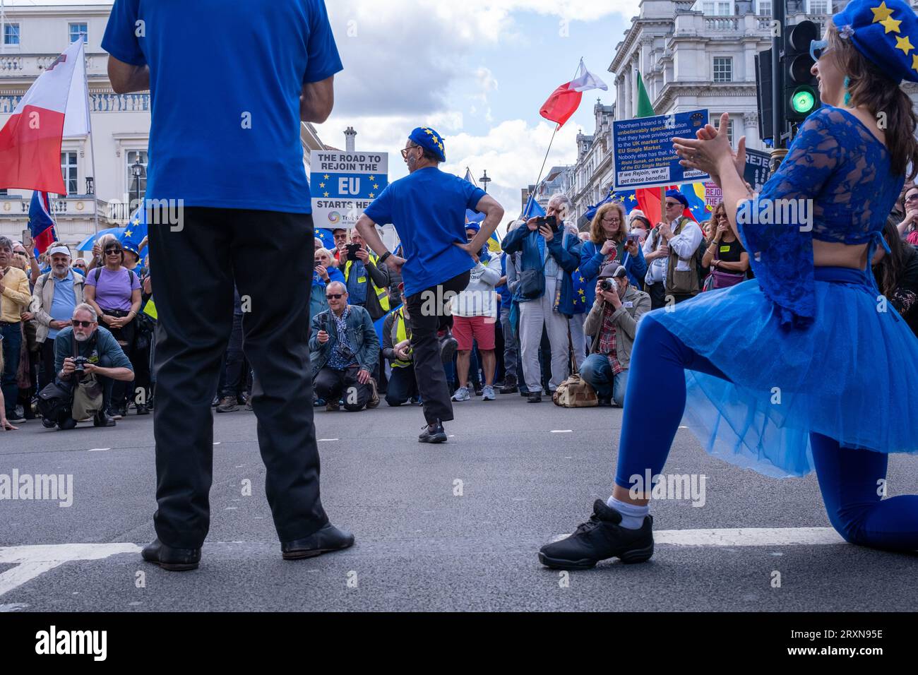 National Re-Join March, London 23rd September 2023 Stock Photo - Alamy