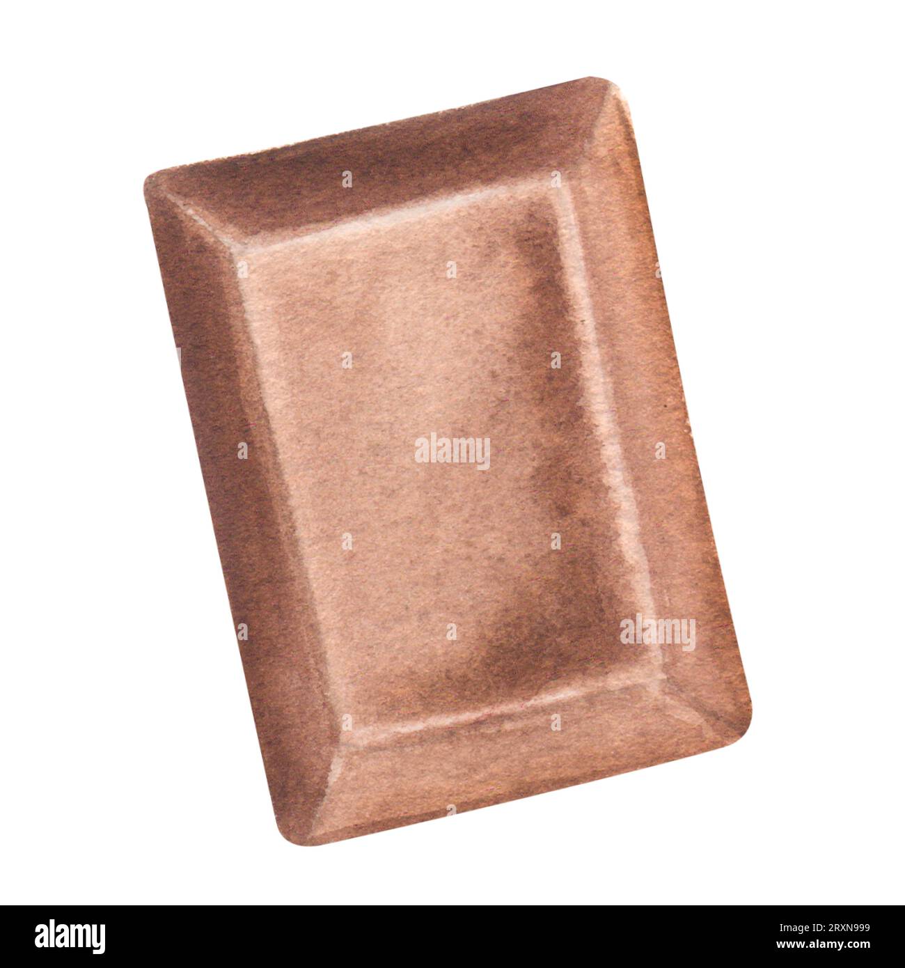 Square piece of dark milk chocolate bar. From sugar cocoa butter milk ...
