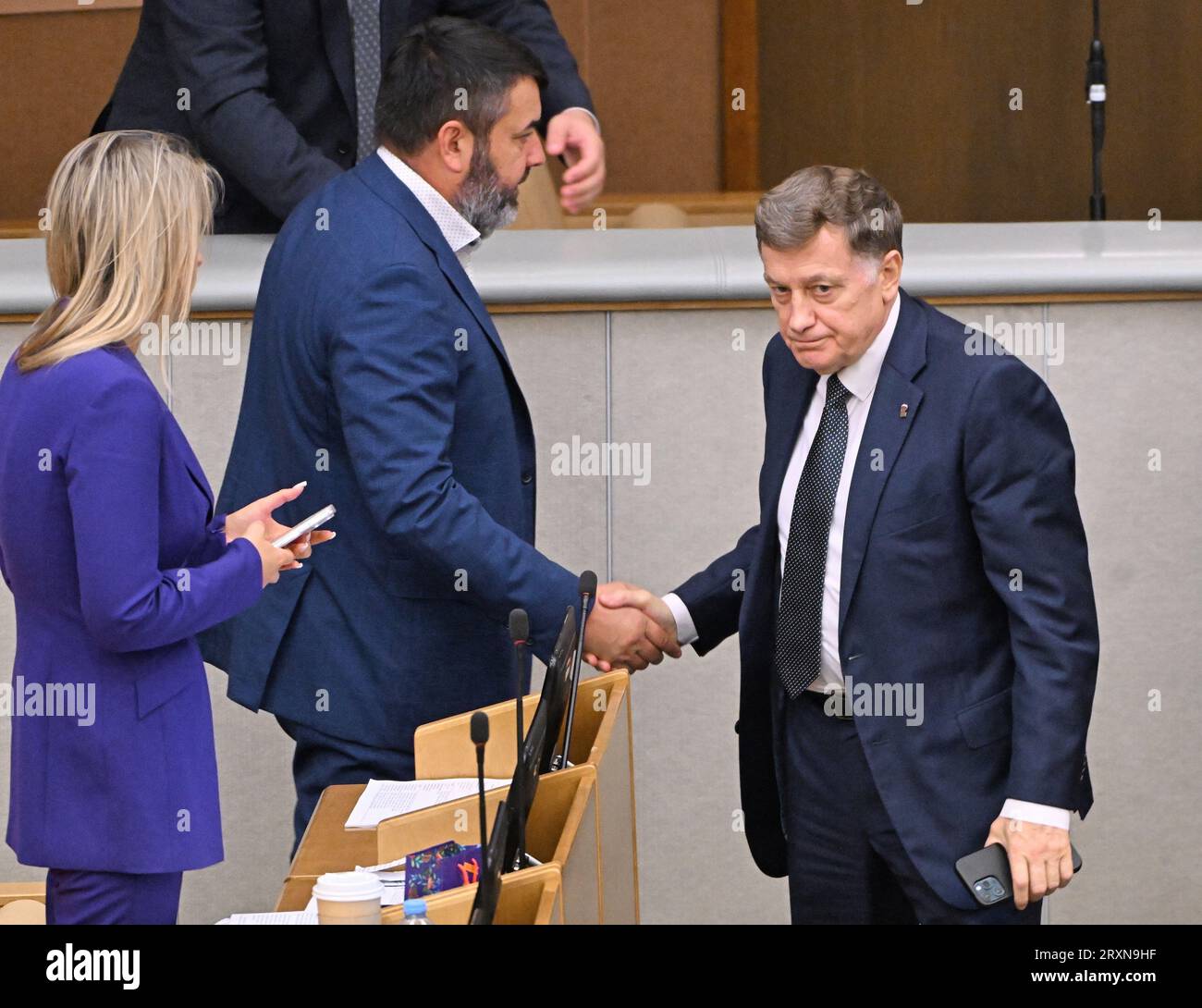 Moscow, Russia. 26th Sep, 2023. Plenary meeting of the State Duma of ...