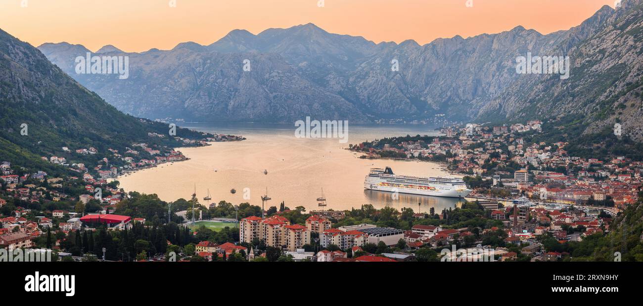 Panoramic view harbor kotor hi-res stock photography and images - Alamy