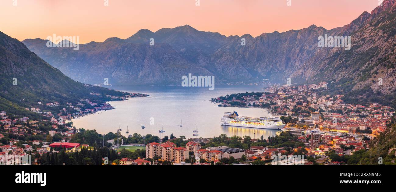 Panoramic view kotor old hi-res stock photography and images - Alamy