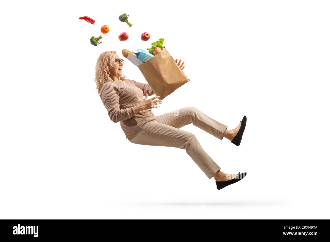 Woman white slip Cut Out Stock Images & Pictures - Alamy