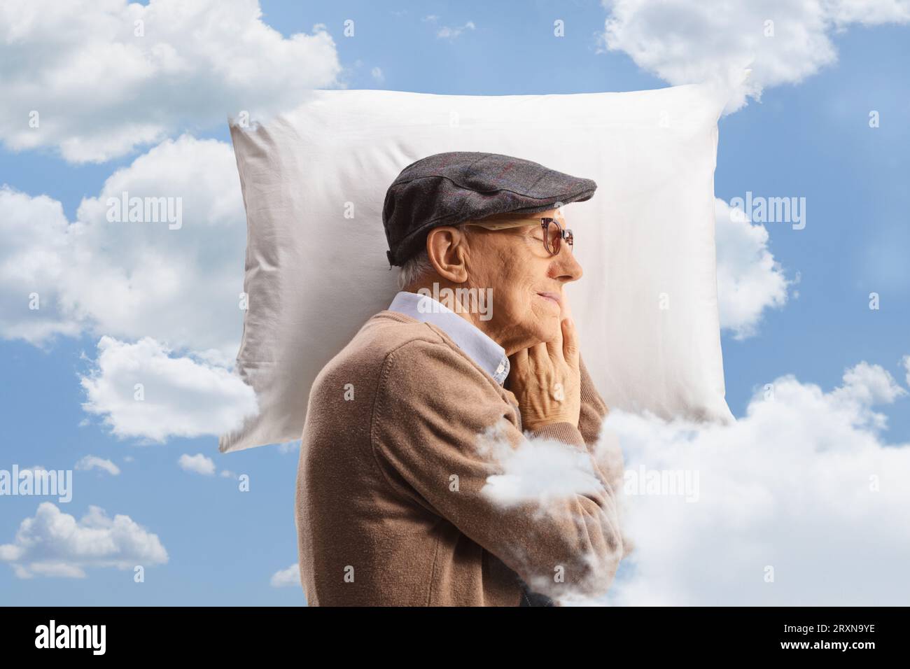 Man sleeping side profile hi-res stock photography and images - Alamy