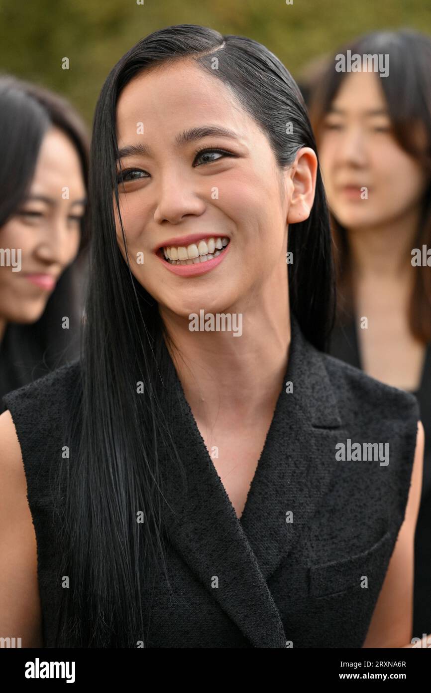 Paris, France. 26th Sep, 2023. Kim Jisoo at Christian Dior Womenswear S/S 2024 show during Paris ...