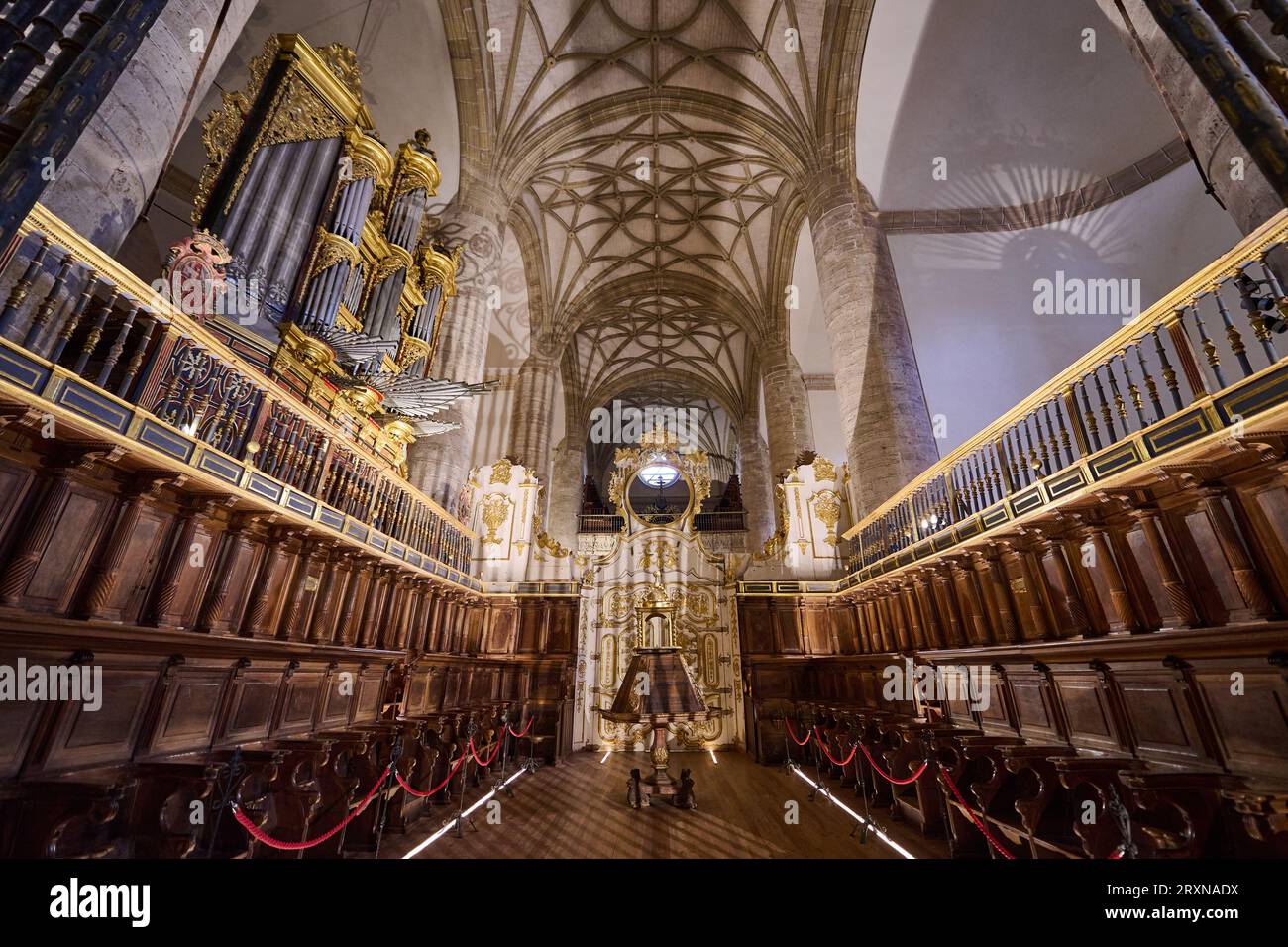 02-09-2023, Interior view of the famous Yuso monastery in San Millán de ...
