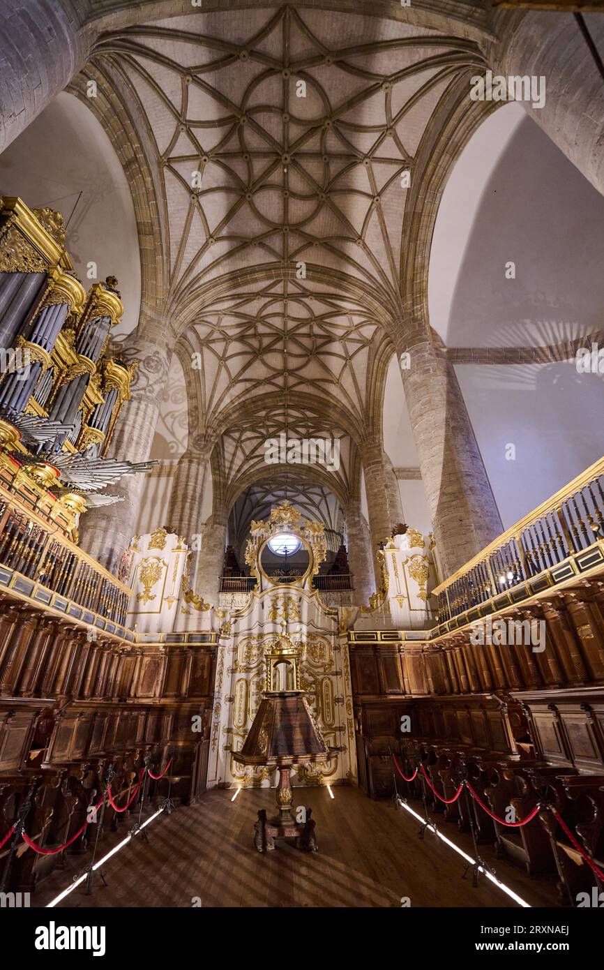 02-09-2023, Interior view of the famous Yuso monastery in San Millán de ...