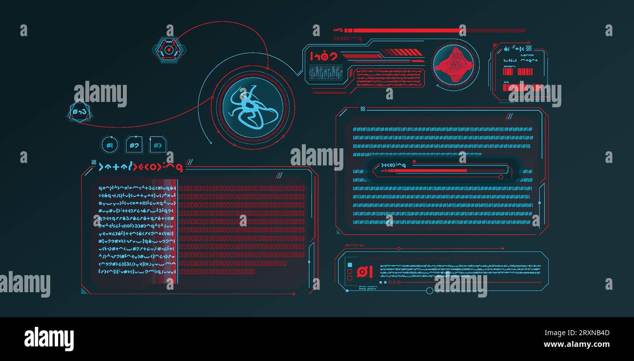 Sci-fi medical research program interface Stock Vector Image & Art - Alamy