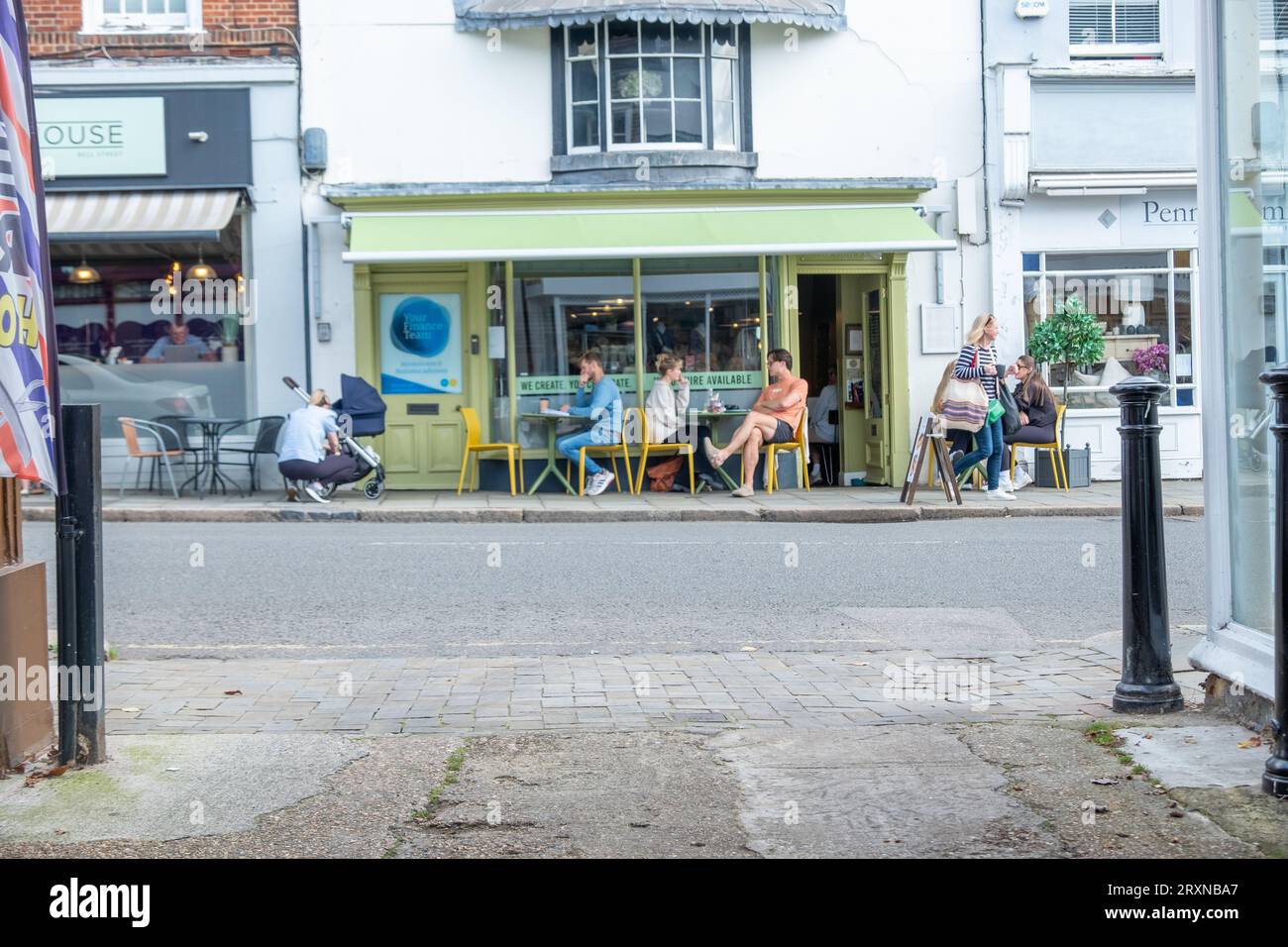 Reigate, Surrey, UK- September 26, 2023: Reigate High Street in the ...
