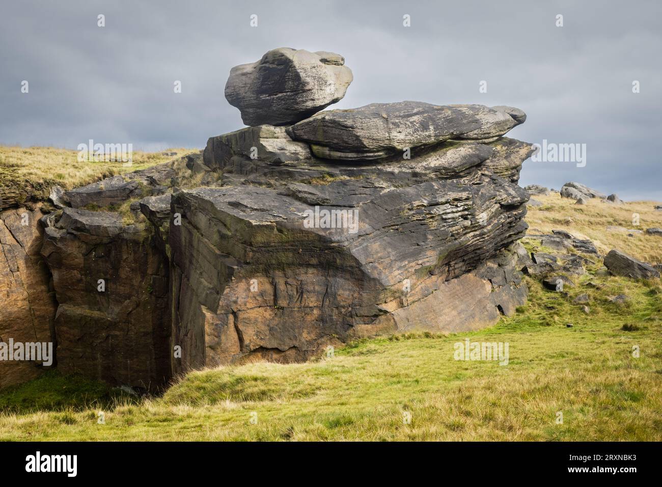 cows Mouth quarry part of the lancashire Rock climbing guide Stock ...