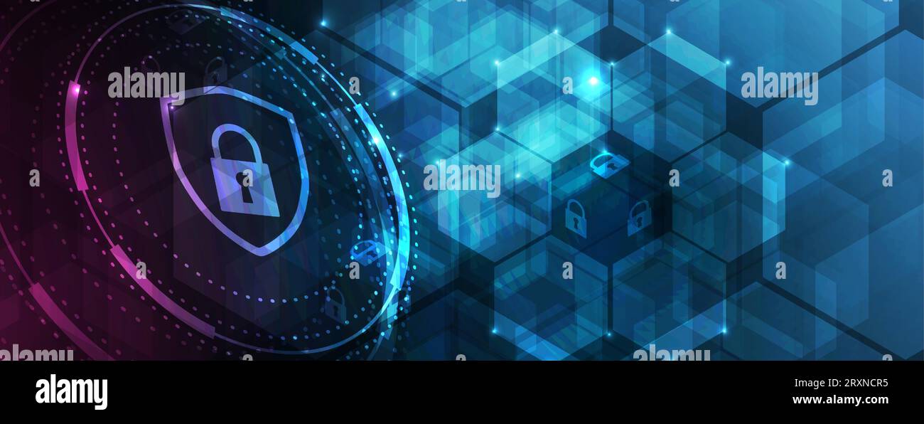 internet digital syber security technology concept for business ...