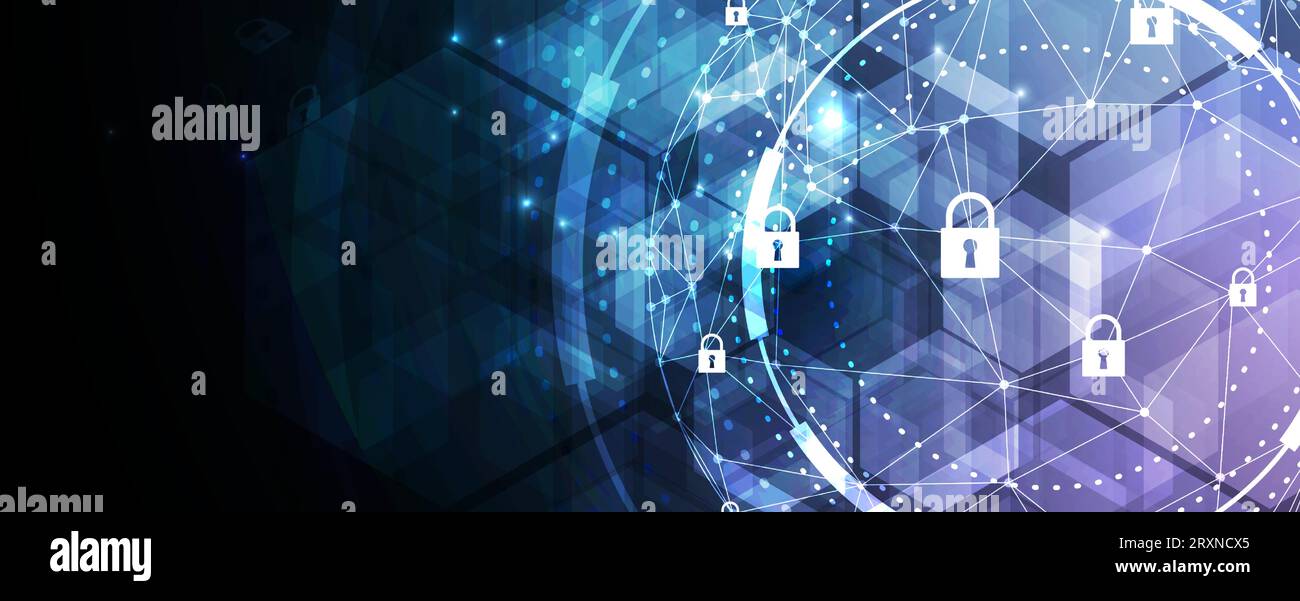 internet digital syber security technology concept for business ...