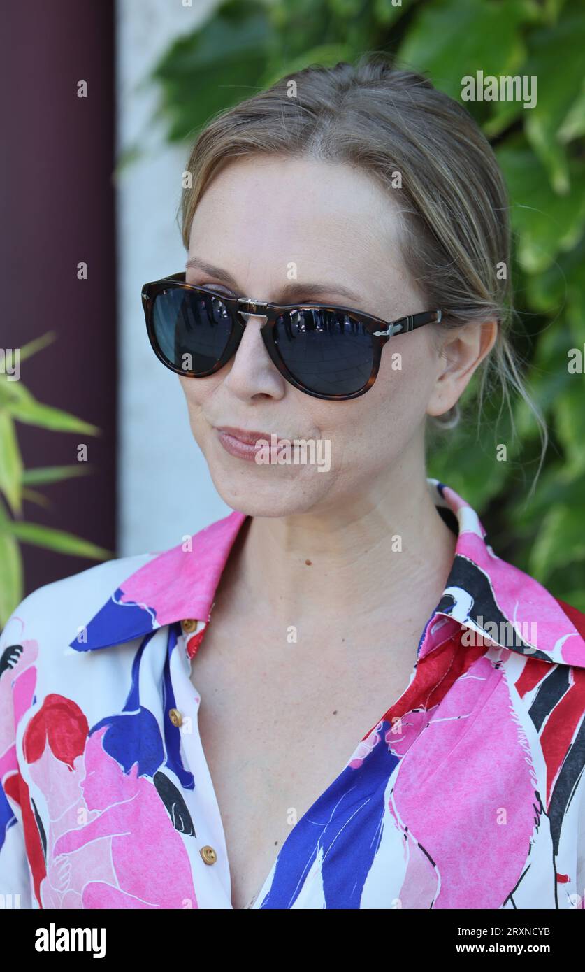 VENICE, ITALY - SEPTEMBER 07: Margot Sikabonyi is seen arriving at the ...