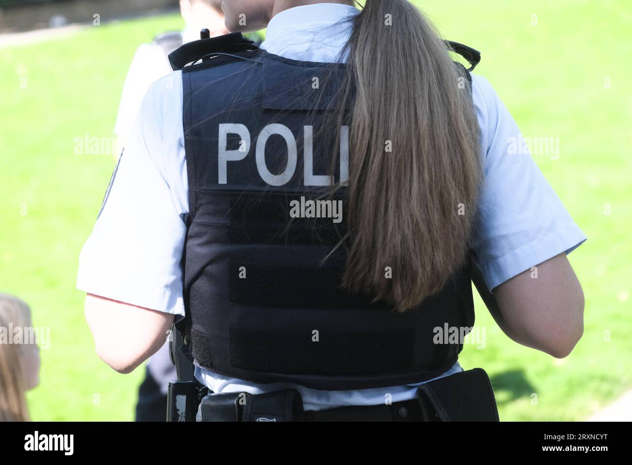 Ponytail policewoman hi-res stock photography and images - Alamy