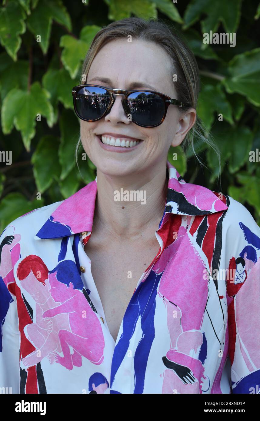 VENICE, ITALY - SEPTEMBER 07: Margot Sikabonyi is seen arriving at the ...