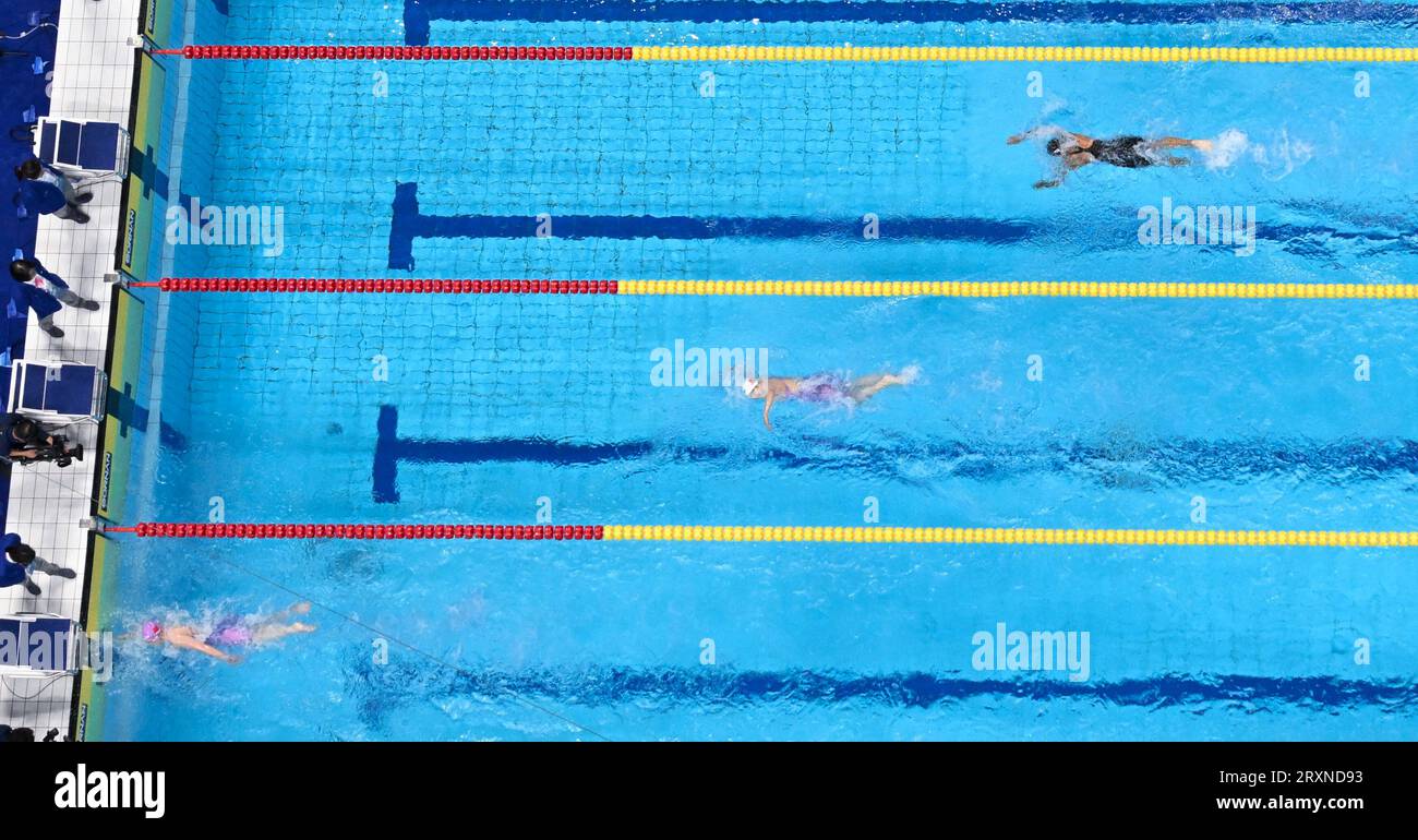 Hangzhou, China's Zhejiang Province. 26th Sep, 2023. Li Bingjie (bottom ...