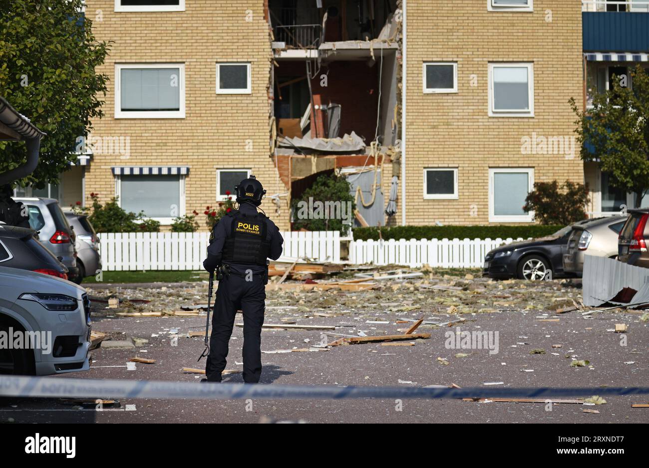 An explosion has occurred in an apartment building in Linköping, Sweden ...