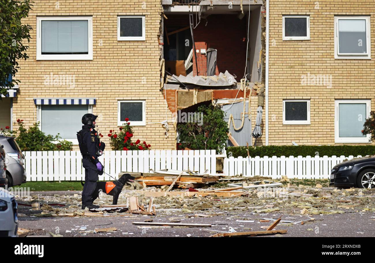 An explosion has occurred in an apartment building in Linköping, Sweden ...