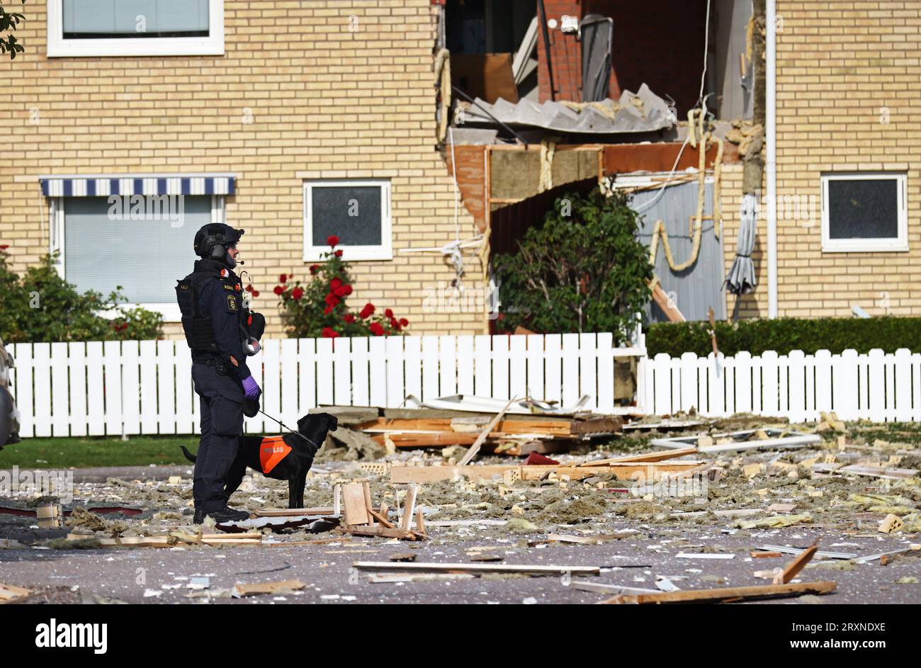 An explosion has occurred in an apartment building in Linköping, Sweden ...