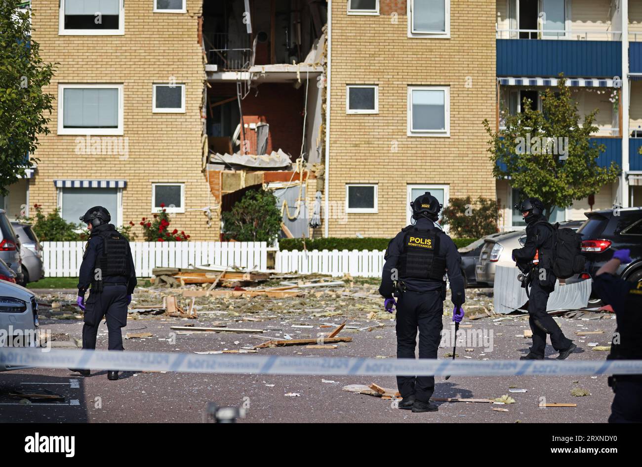An explosion has occurred in an apartment building in Linköping, Sweden ...