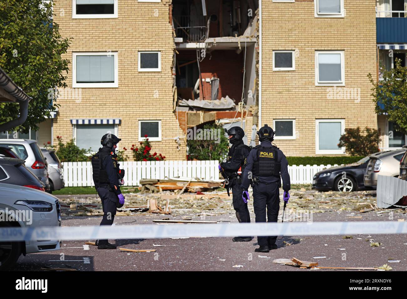 An explosion has occurred in an apartment building in Linköping, Sweden ...